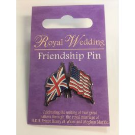 Royal Wedding Friendship Pin Badge
