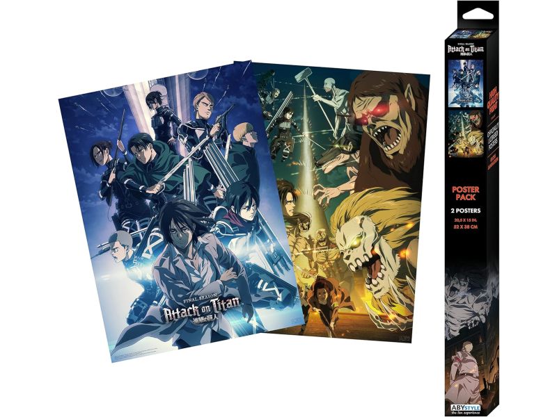 Attack on Titan Set 2 Chibi Posters